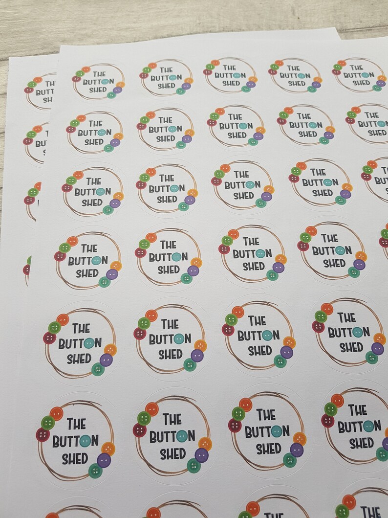 Logo Labels Logo Stickers Personalised Stickers Circle | Etsy