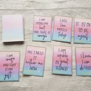 Box of Positivity Gift - Affirmation Card - Positive Affirmation Cards ...