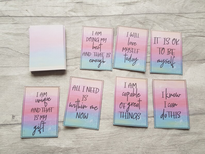 Box of Positivity Gift - Affirmation Card - Positive Affirmation Cards ...