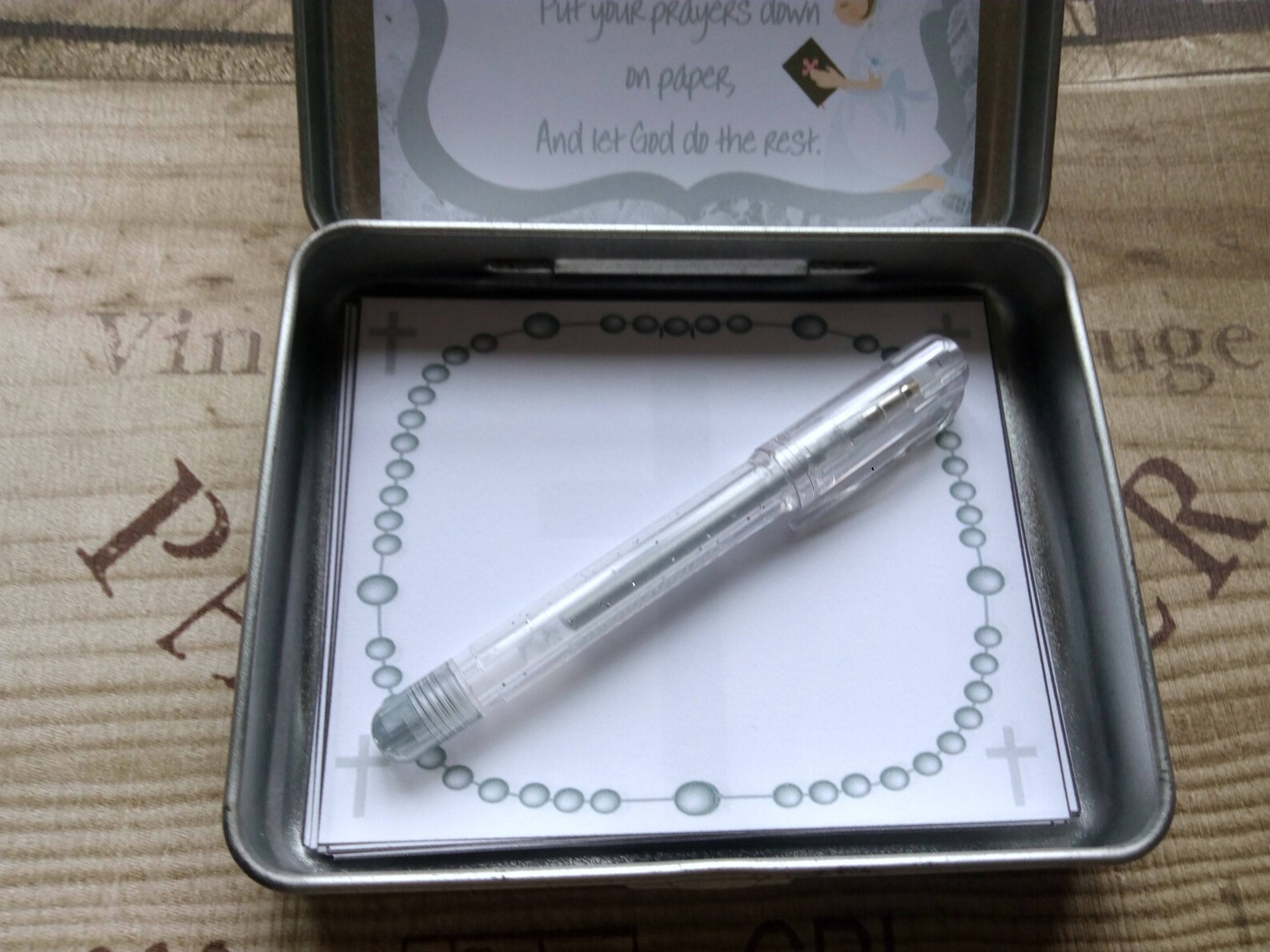 Prayer Tin - Prayer Box - Personalised Prayer Tin - Communion Prayer ...