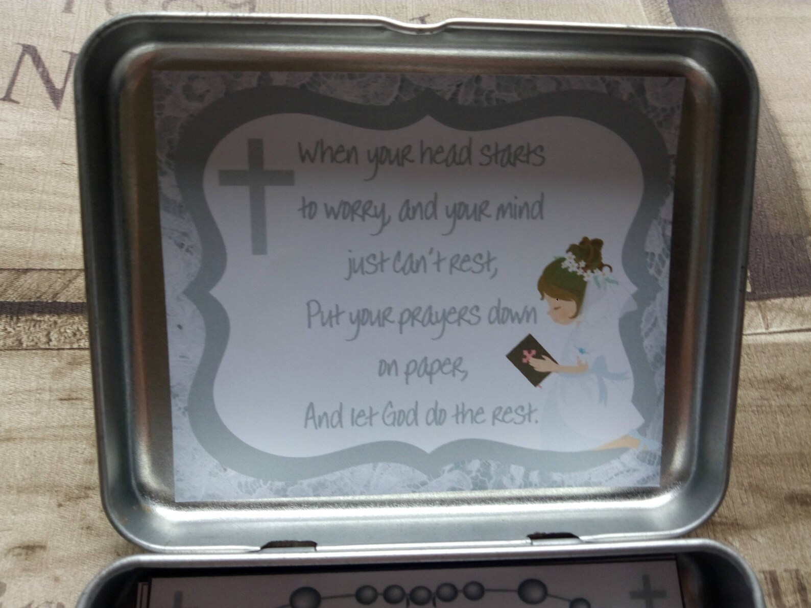 Prayer Tin Prayer Box Personalised Prayer Tin Communion - Etsy UK