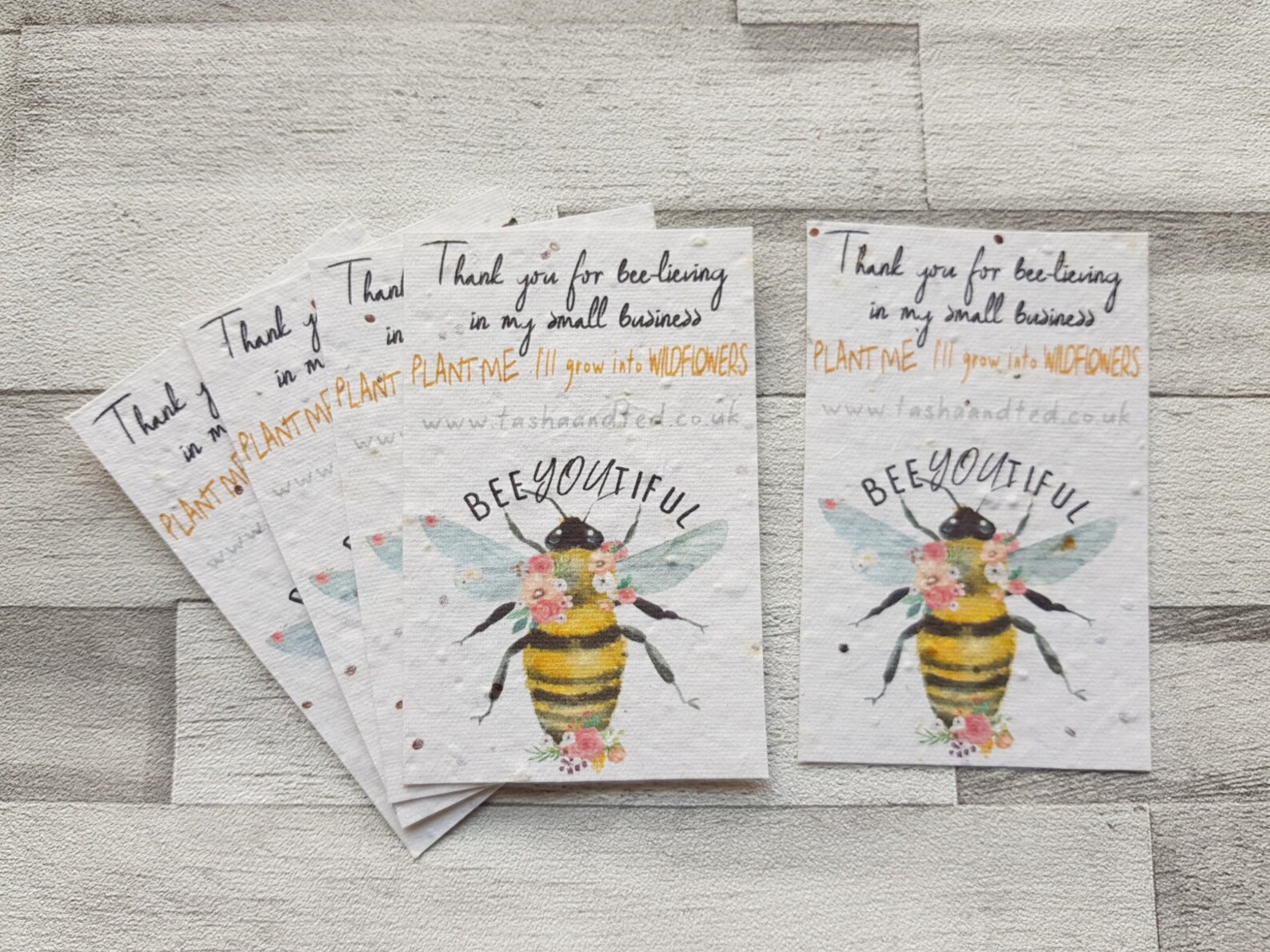 Seeded Plantable Paper Business Cards - Wildflower Seed Paper - Custom ...