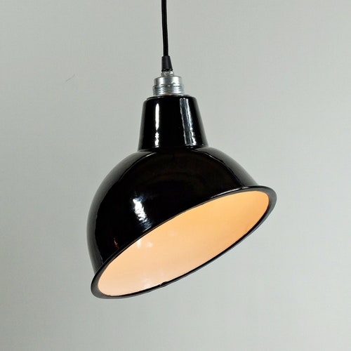 Industrial Factory Shade 10 Enamel Ceiling Lighting Lamp - Etsy