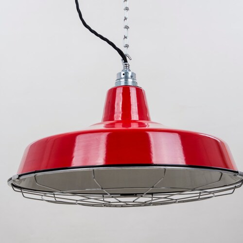 Industrial Factory Shade Enamel Ceiling Lighting - Etsy