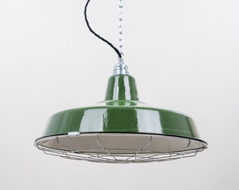 Industrial Factory Shade Enamel Ceiling Lighting - Etsy