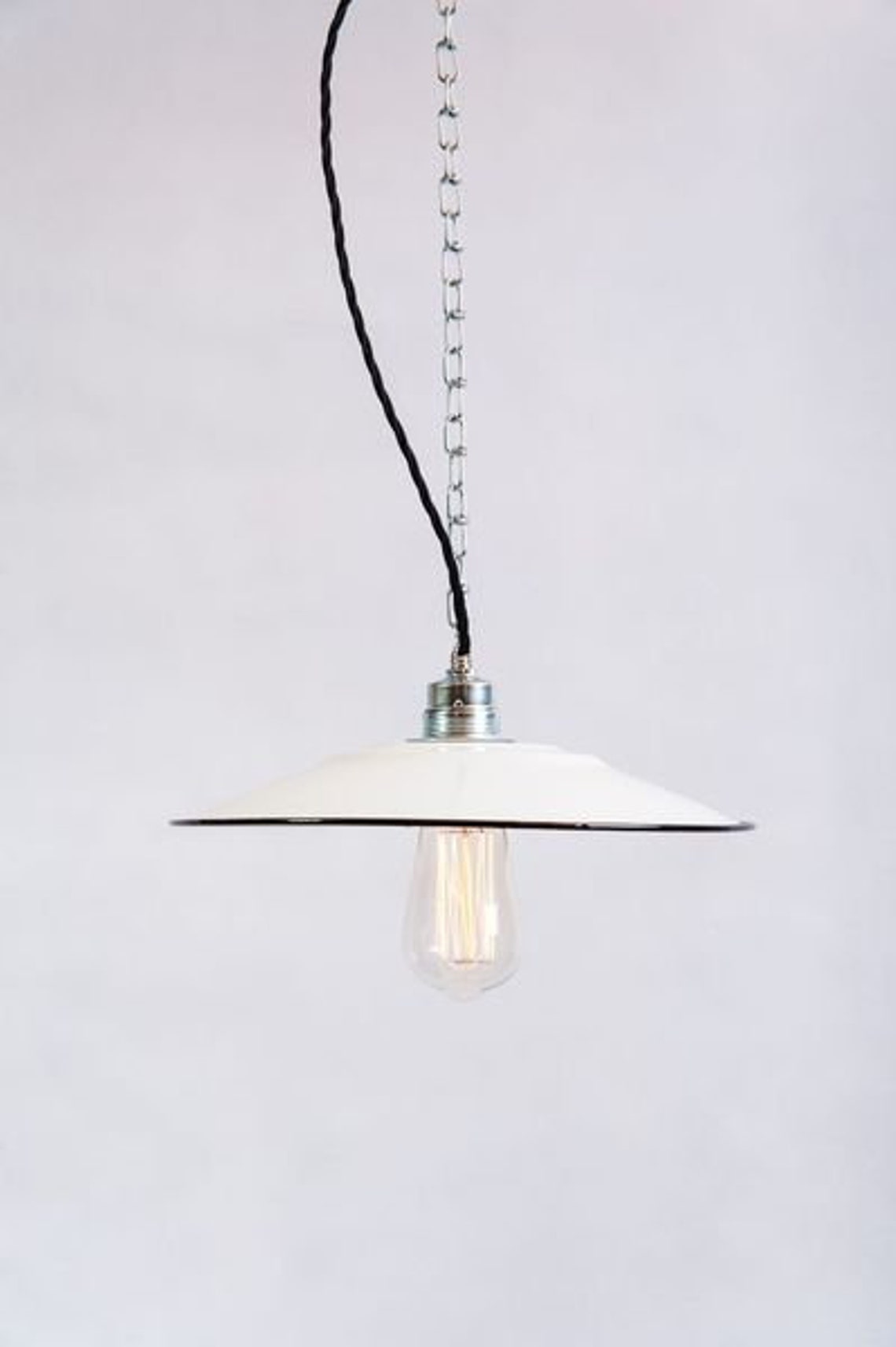Industrial Factory Shade Enamel Ceiling Lighting - Etsy