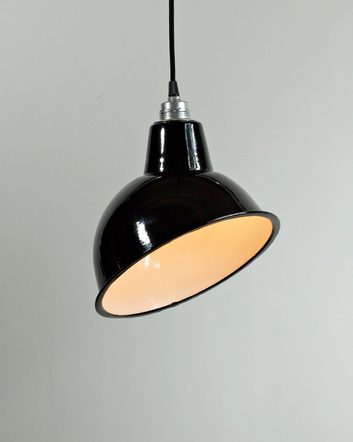 Industrial Factory Shade 10 Enamel Ceiling Lighting Lamp - Etsy