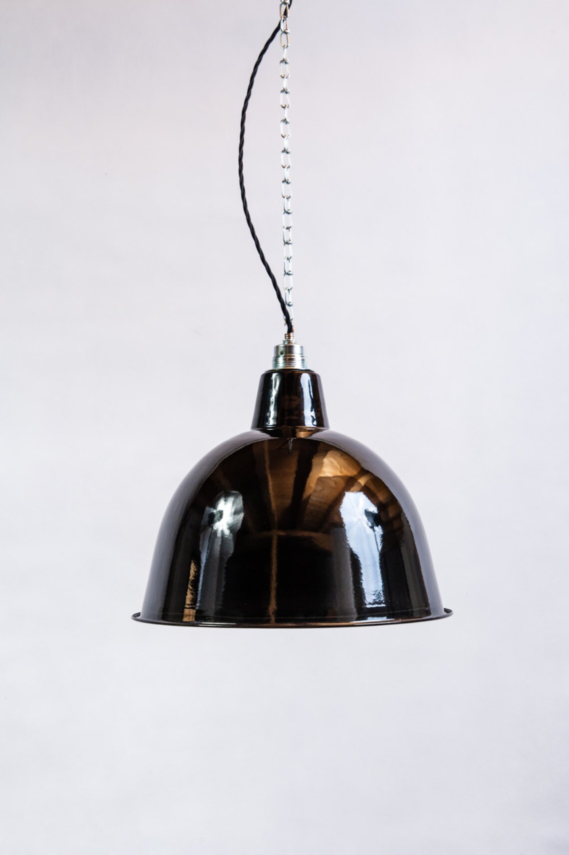 Industrial Factory Shade 14" Enamel Ceiling Lighting Lamp - Etsy