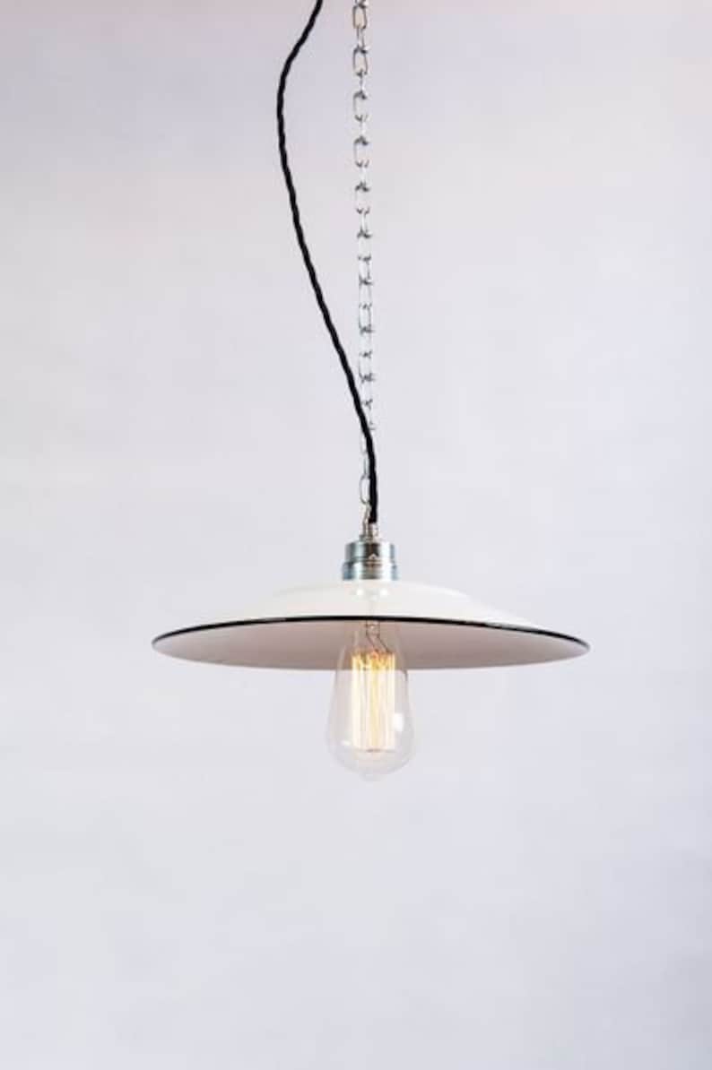 Industrial Factory Shade Enamel Ceiling Lighting - Etsy