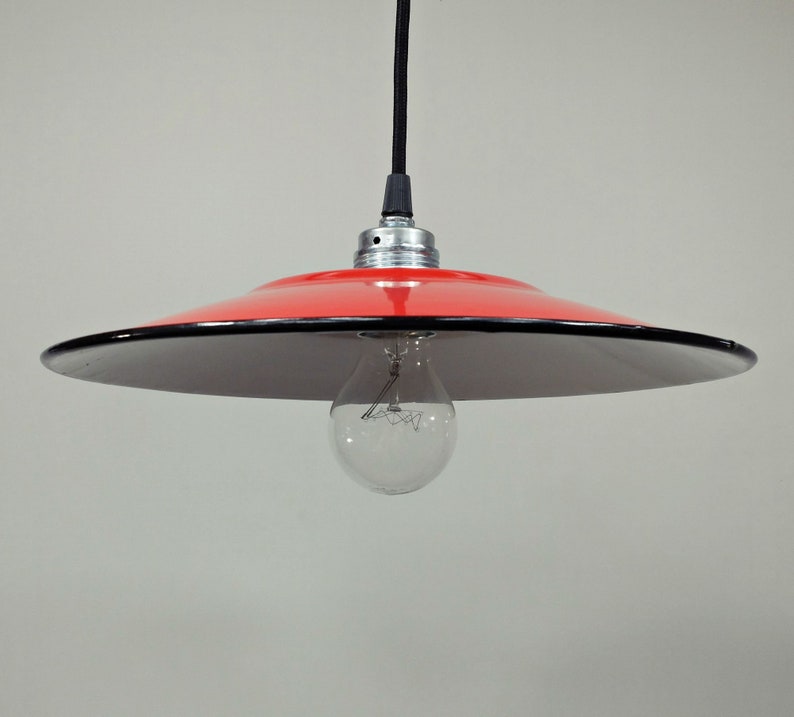 Industrial Factory Shade Enamel Ceiling Lighting - Etsy
