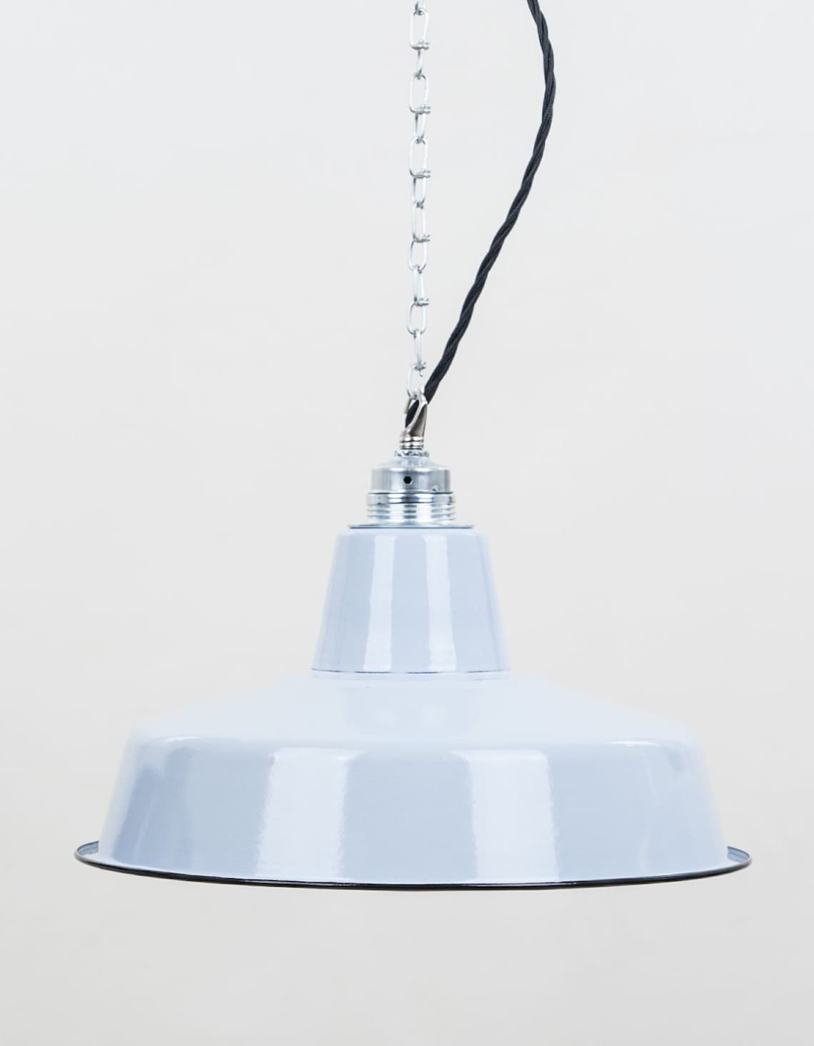 Factory Lamp 31cm 12 Enamel Lamp Enamel Light Grey - Etsy