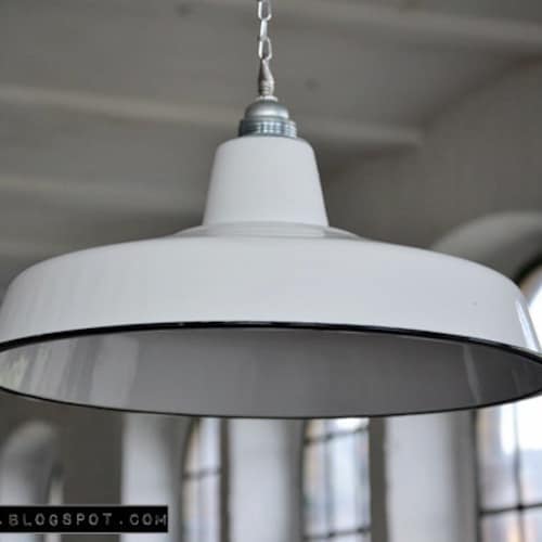 Industrial Factory Shade Enamel Ceiling Lighting - Etsy