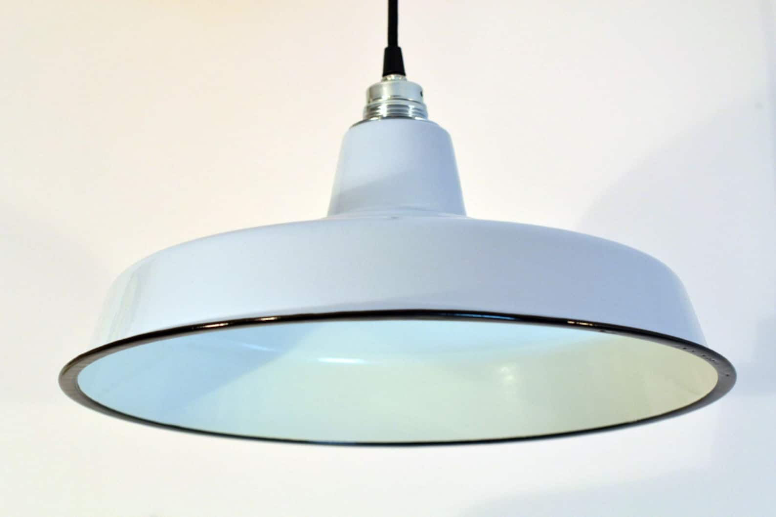 Industrial Factory Shade Enamel Ceiling Lighting - Etsy