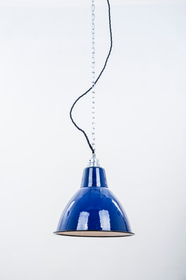 Industrial Factory Shade 10 Enamel Ceiling Lighting Lamp - Etsy