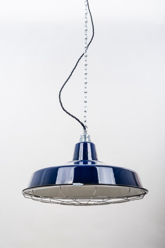 Industrial Factory Shade 16 Enamel Ceiling Lighting Lamp | Etsy