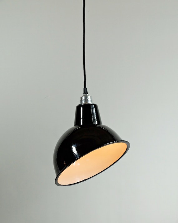 Industrial Factory Shade 10 Enamel Ceiling Lighting Lamp - Etsy