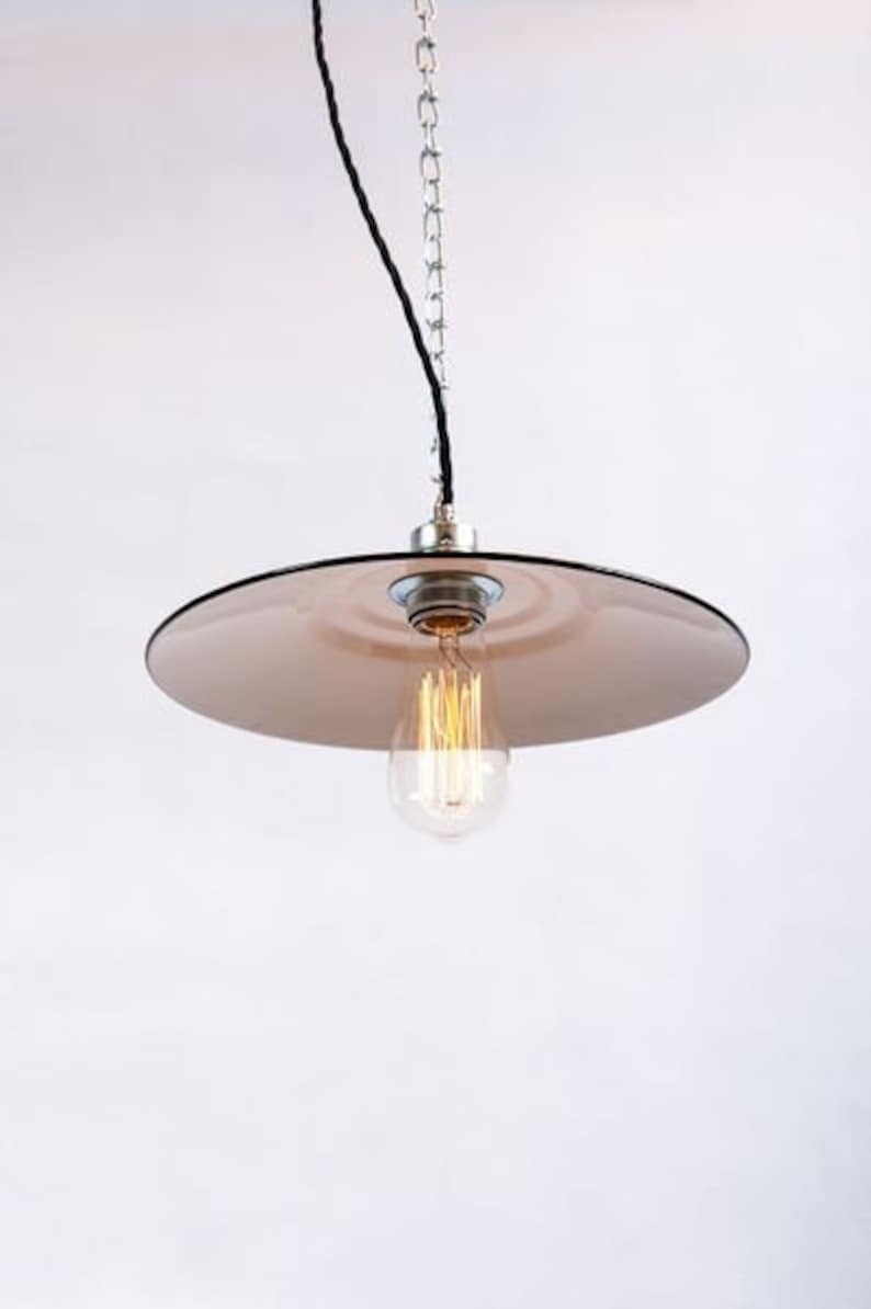 Industrial Factory Shade Enamel Ceiling Lighting - Etsy