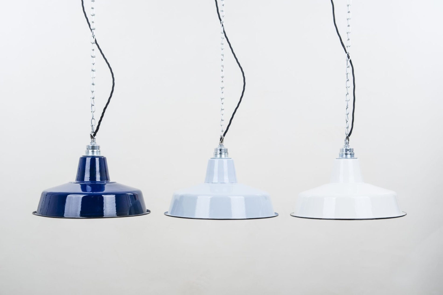 Factory Lamp 31cm 12" Enamel Lamp Enamel Light Grey - Etsy