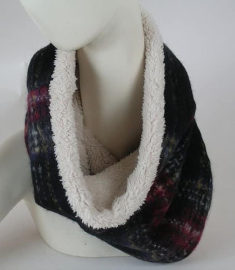 Soft Plaid Sherpa Infinity Neck Warmer - Etsy
