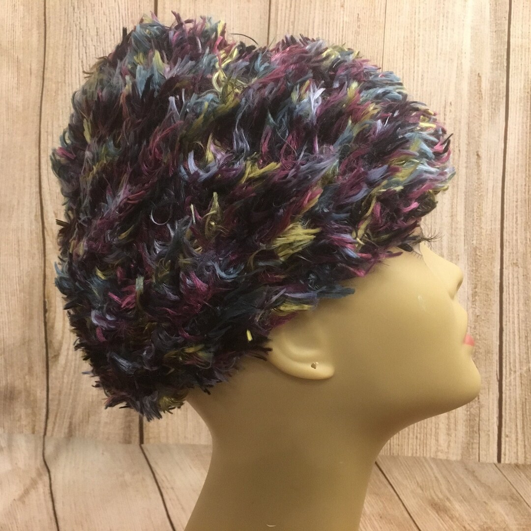 Shaggy Fashion Knit Caps (assorted Colors) - Etsy