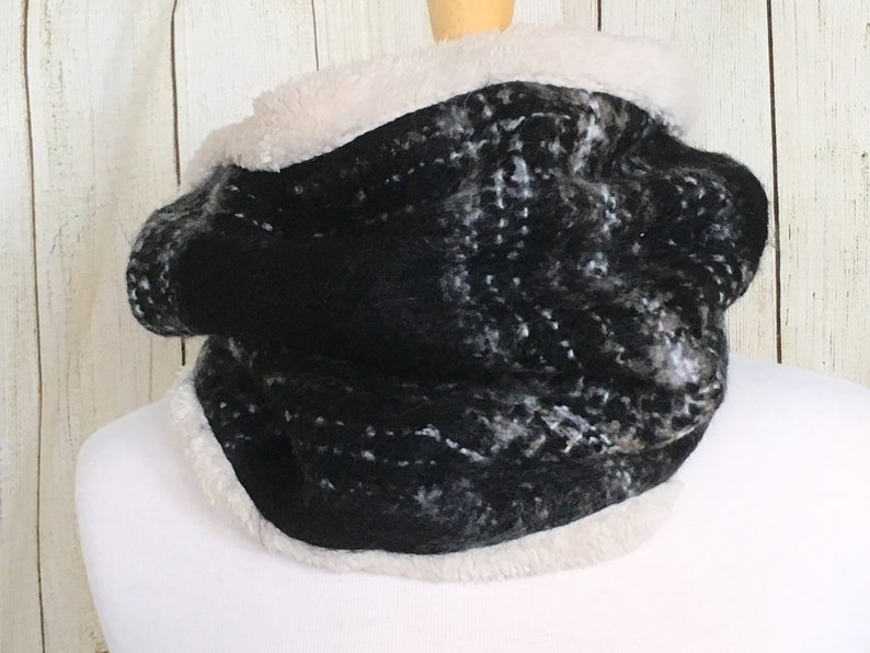 Soft Plaid Sherpa Infinity Neck Warmer - Etsy