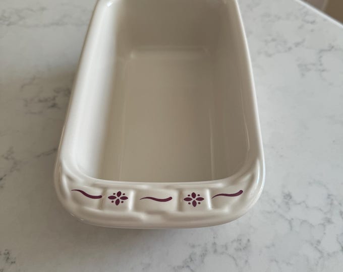 Vintage Longaberger Pottery Loaf Pan 11”, Woven Traditions Loaf Pan ...