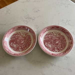 Vintage Memory Lane Royal China Pie Plate, 10 Pie Dish, Pink/red ...