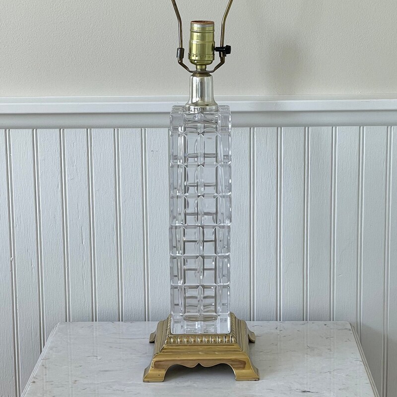 Glass Block Lamp - Etsy