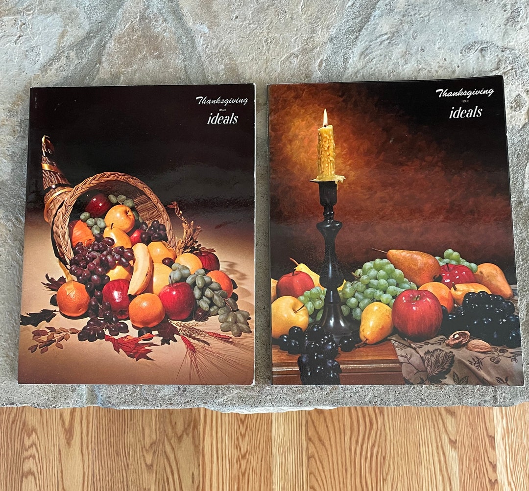 Vintage Set of Two “ideals” Magazines/books, Thanksgiving Issues Volume ...