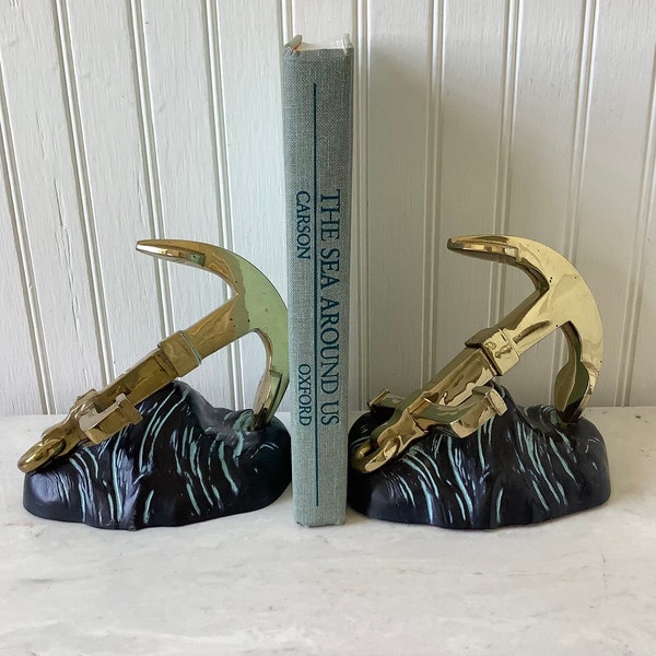 Brass Bookend Anchor - Etsy