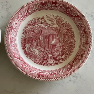Vintage Memory Lane Royal China Pie Plate, 10 Pie Dish, Pink/red ...
