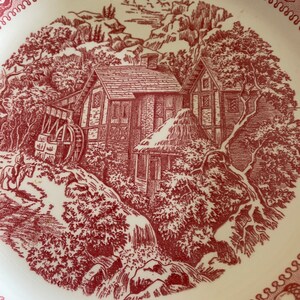 Vintage Memory Lane Royal China Pie Plate, 10 Pie Dish, Pink/red ...