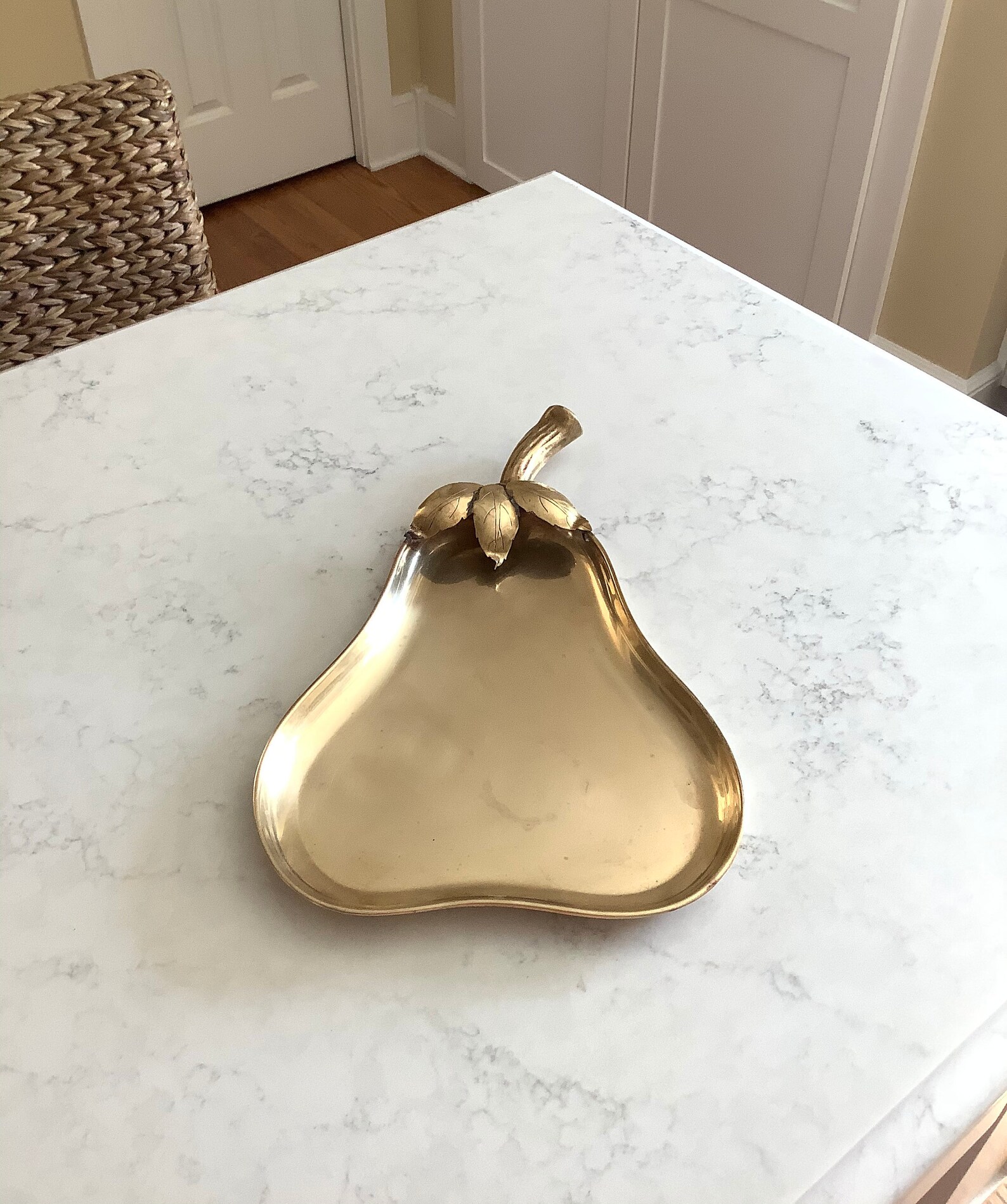 Vintage Large Brass Pear Decorative Serving Tray 17 Brass - Etsy