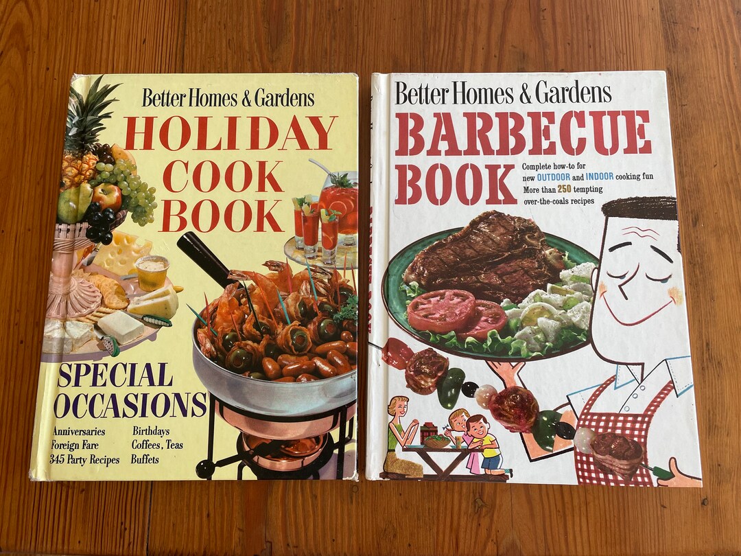 Vintage Better Homes & Gardens Set of 2, Barbecue Book/holiday Cook ...