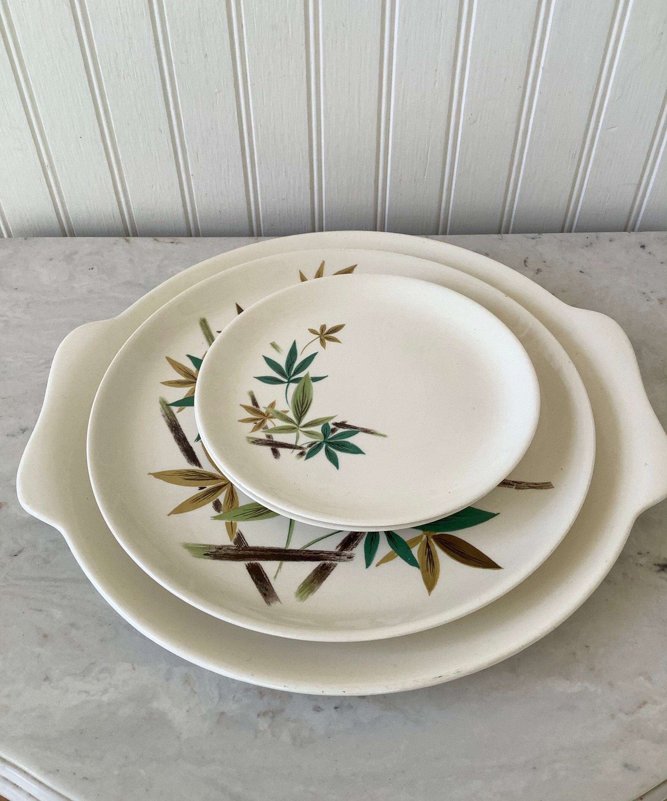 Bamboo Graphic Design On Platters