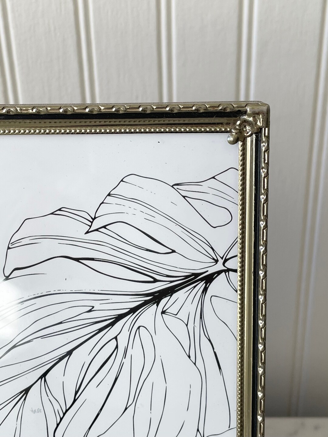 Vintage 8” X 10” Gold Metal Picture Frame, Antique Gold Frame, Vertical ...