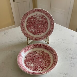Vintage Memory Lane Royal China Pie Plate, 10 Pie Dish, Pink/red ...