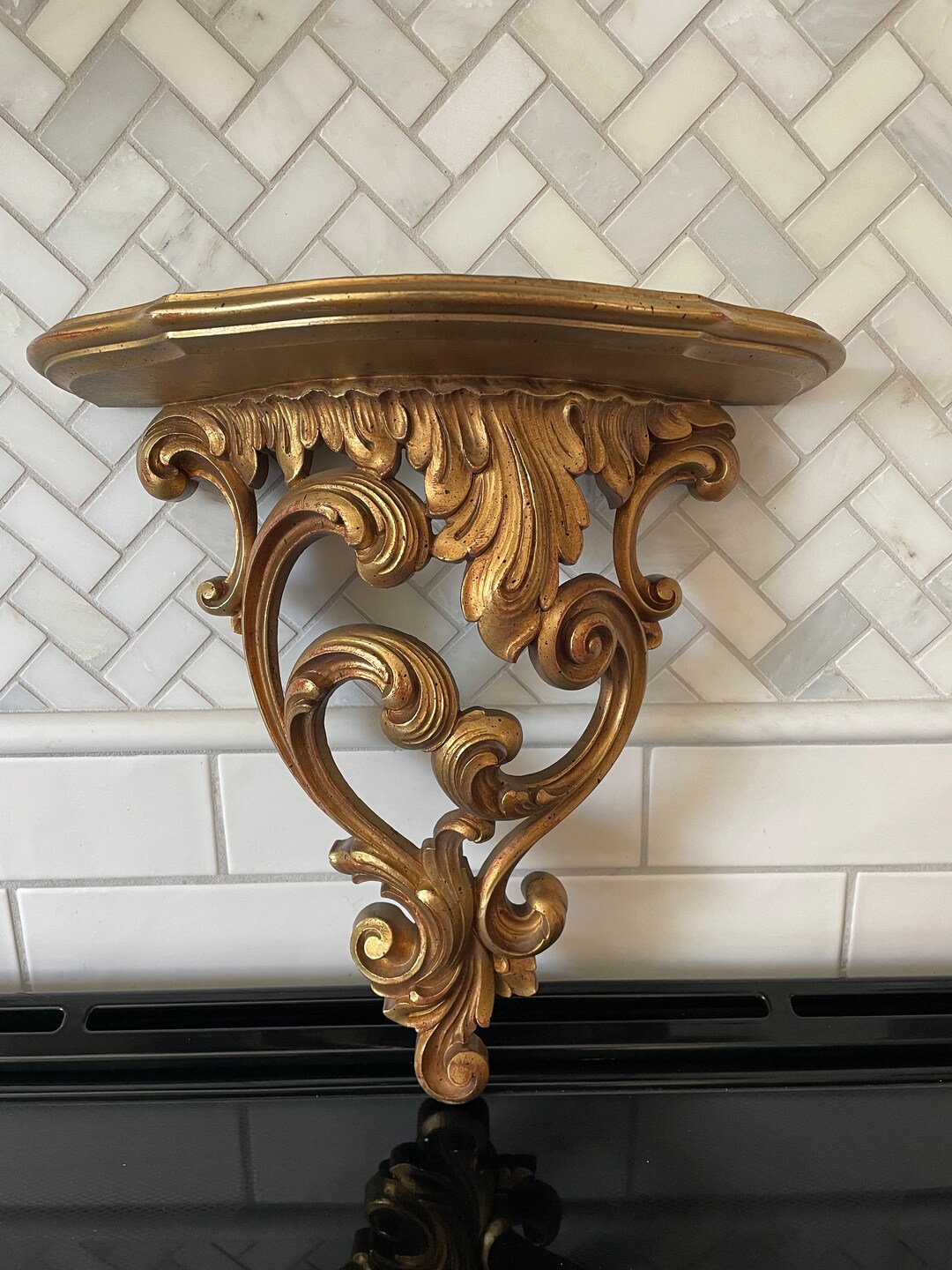 Vintage Syroco Gold Shelf Sconce 1968 Syroco Wall Shelf - Etsy