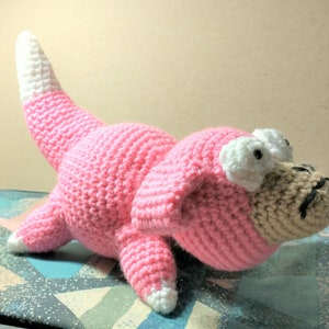 Crochet Pokemon Inspired Slowpoke Stuffed Toy Amigurumi - Etsy