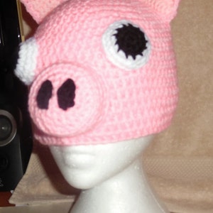 Crochet Pink Pig Hat - Etsy