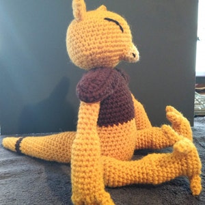 Handmade Crochet Pokemon "abra" Plushie Stuffed Toy Look-a-like - Etsy