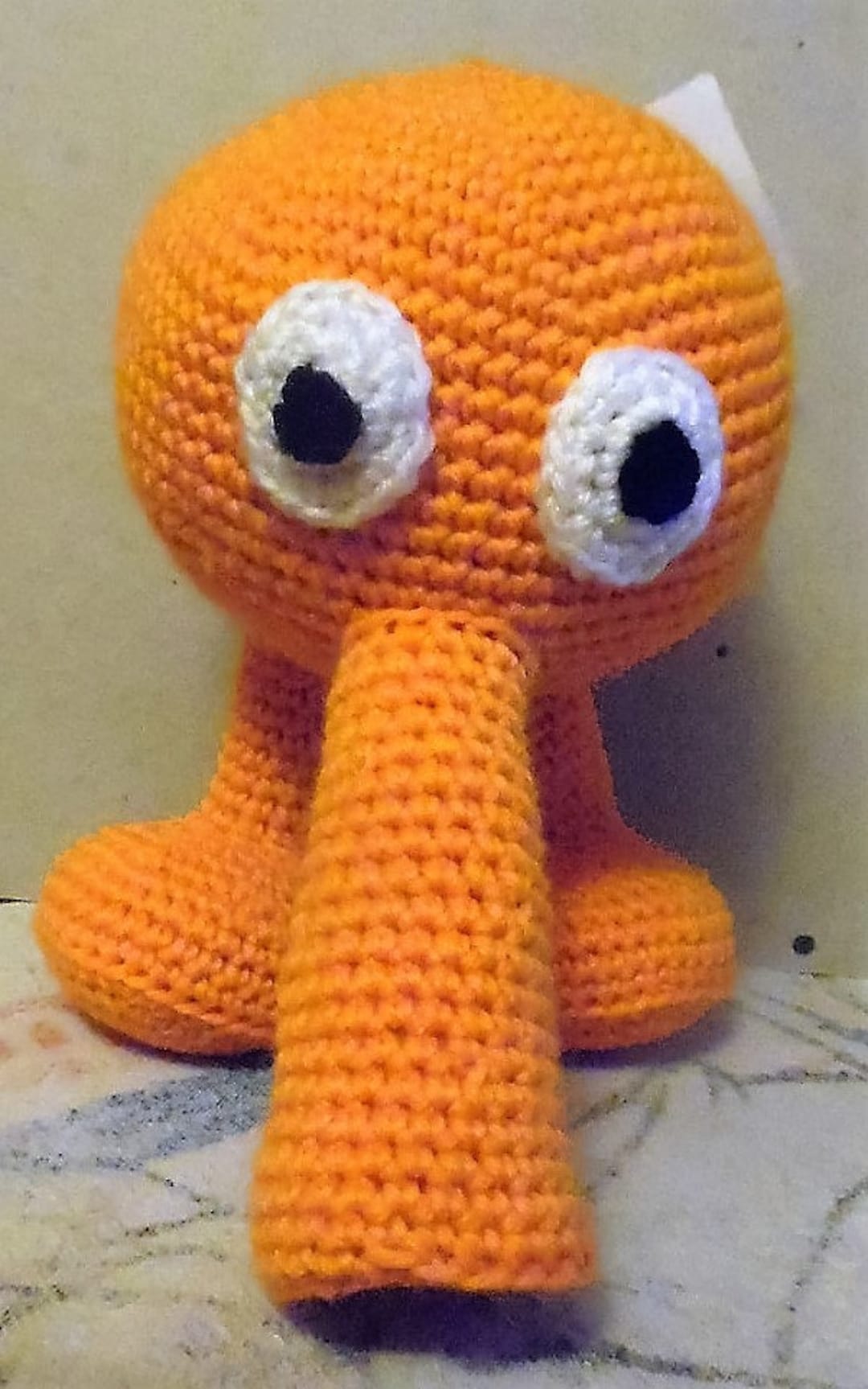 Crochet Qbert Inspired Stuffed Amigurumi Toy - Etsy