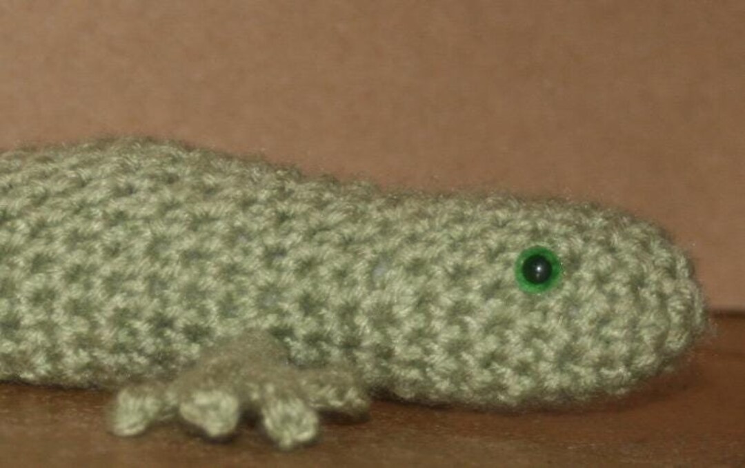Crochet Green Lizard - Etsy