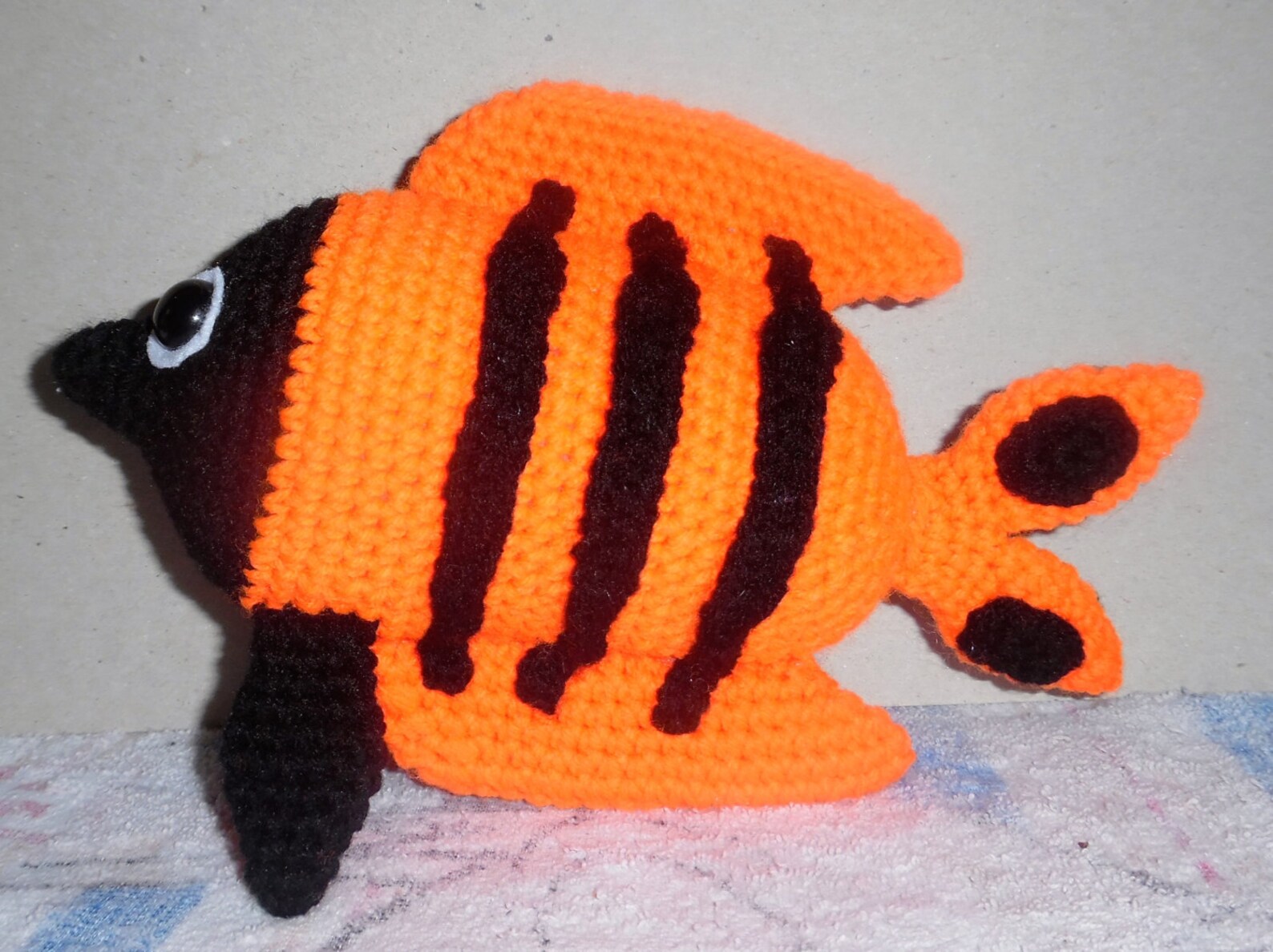 Crochet Orange Angelfish Stuffed Toy - Etsy