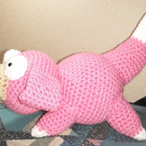 Crochet Pokemon Inspired Slowpoke Stuffed Toy Amigurumi - Etsy