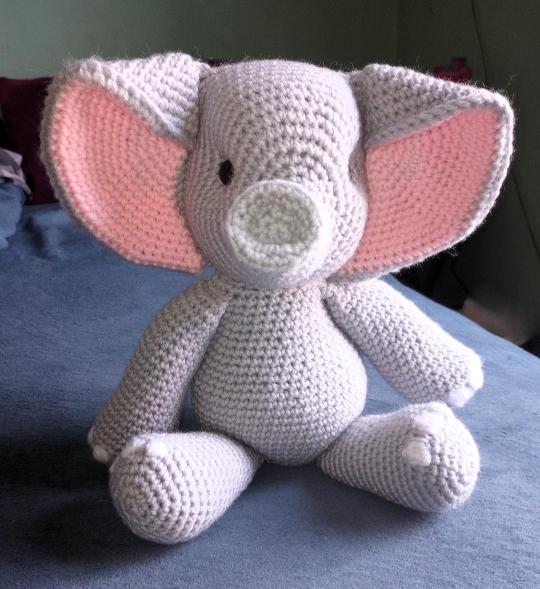 Crochet Stuffed Elephant Amigurumi Toy - Etsy