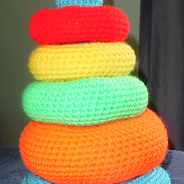 Crochet Baby Ring Stacking Toy Pattern - Etsy