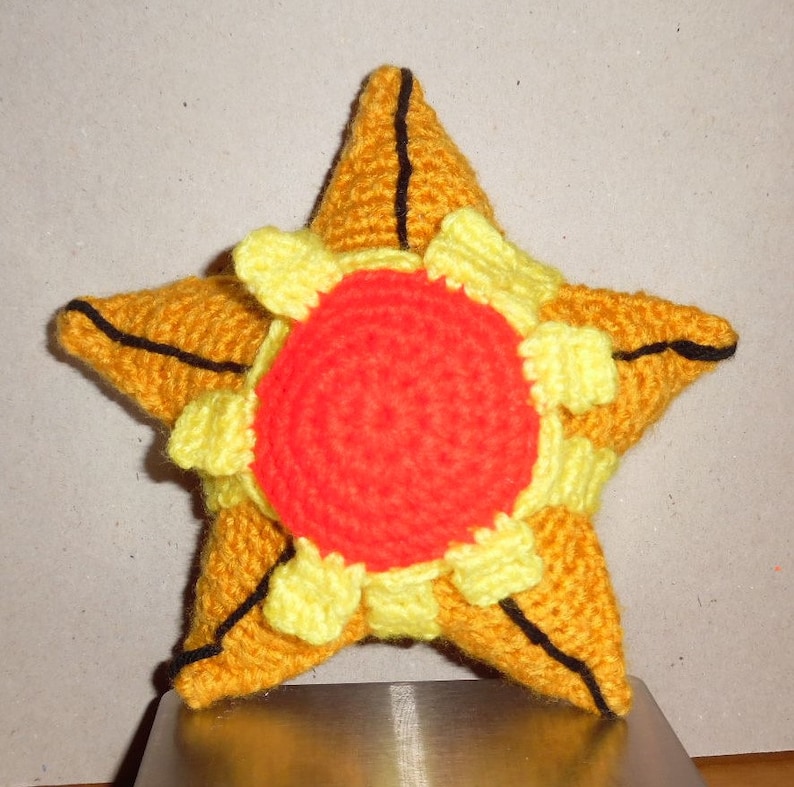 Crochet Pokemon Inspired Staryu Plush Toy - Etsy