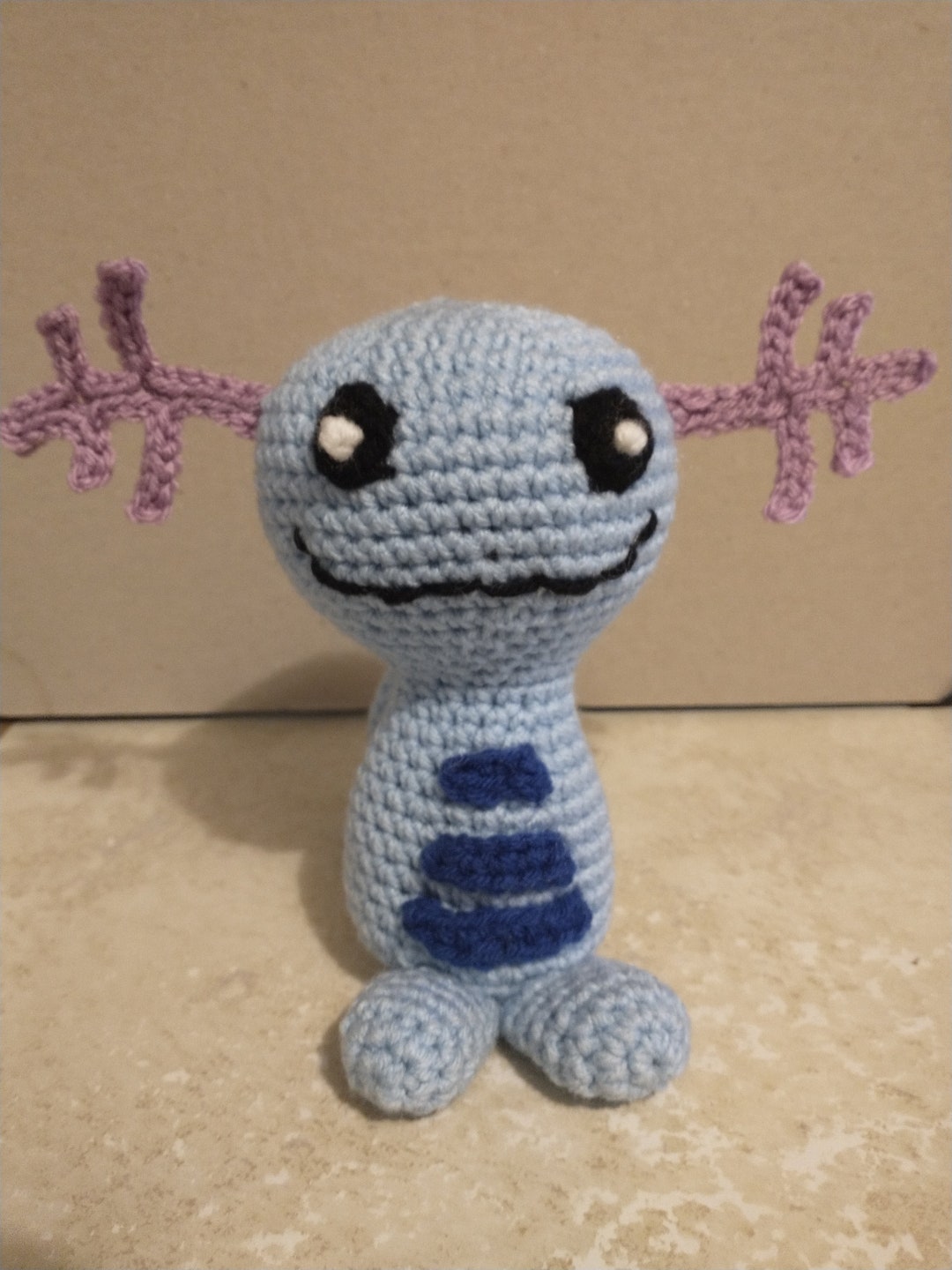Crochet Pokemon Inspired Wooper Stuffed Toy Amigurumi - Etsy