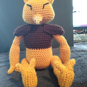 Handmade Crochet Pokemon "abra" Plushie Stuffed Toy Look-a-like - Etsy